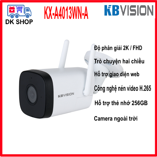 Camera IP Wifi Kbvision KX-A4013WN-A 4MP 2K | KX-A2013WN-A 2MP FHD - Ngoài Trời - Đàm Thoại 2 ...