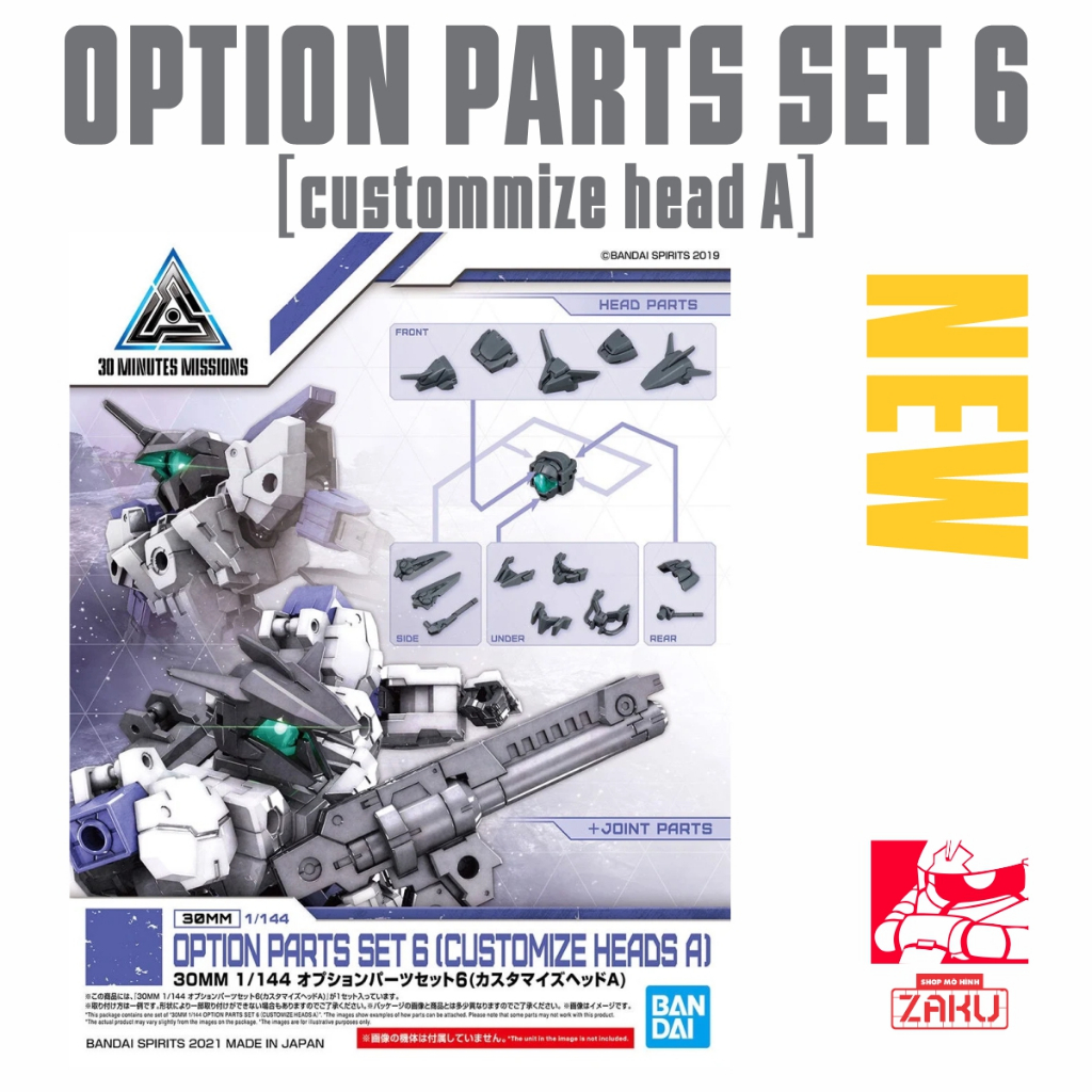 [NEW] Mô hình lắp ráp phụ kiện Bandai 30MM Option Parts set 6 ...
