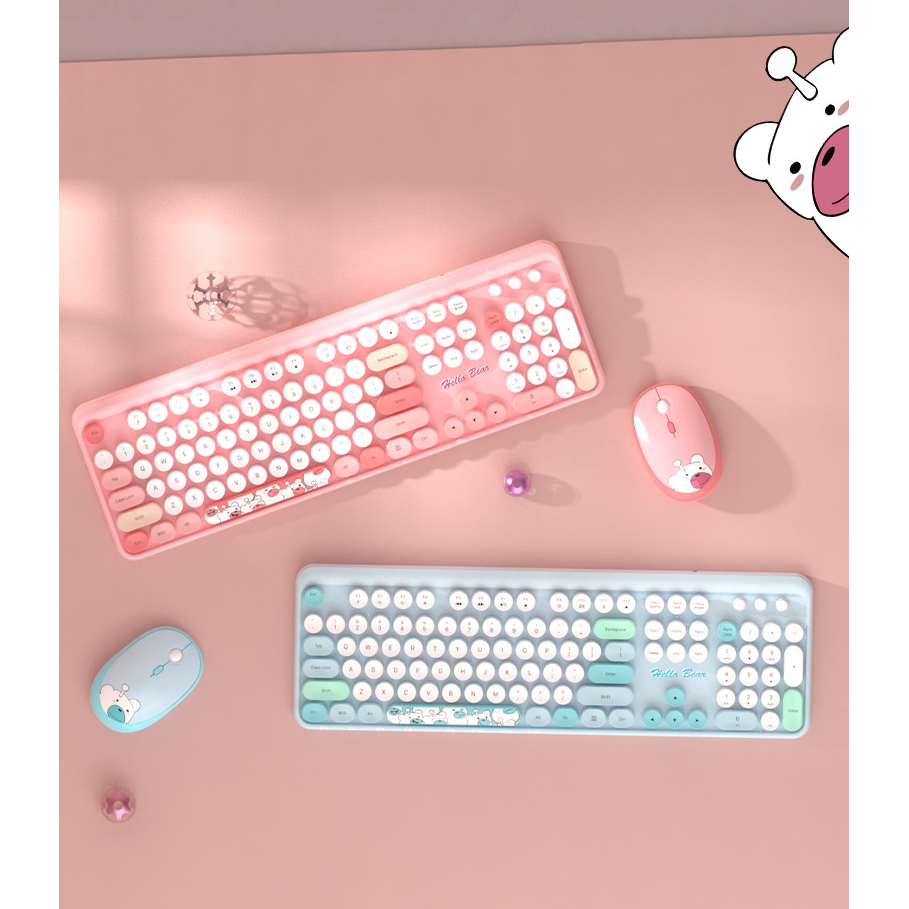 Combo bàn phím chuột không dây MOFii Geezer Bear chính hãng có sẵng ...