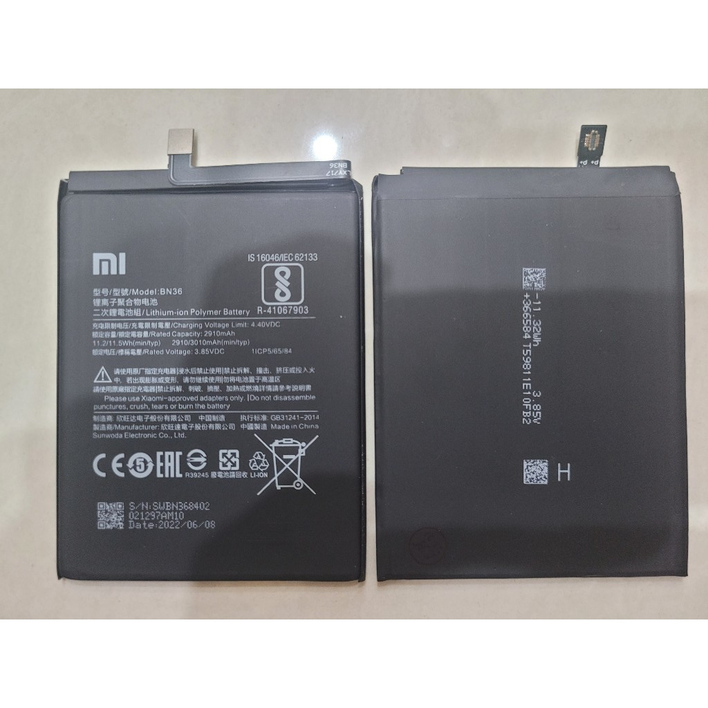 Pin ZIN Tương Thích Xieomi Model BN36 Dùng Cho Mi6x / MiA2 (bảo hành 3 ...