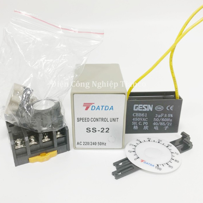 Bộ điều khiển tốc độ động cơ 1 pha DATDA SS-22 SPEED CONTROL UNIT 220V ...