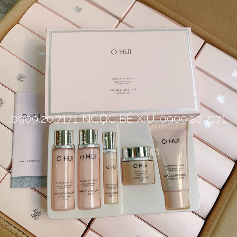 Bộ set dưỡng ẩm OHui Miracle Moisture Special Set mini 5 pcs | Shopee ...