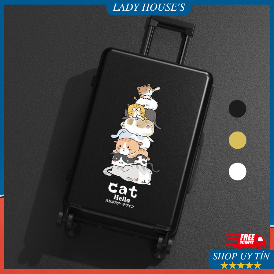 [LẺ SIZE/COMBO 2 Vali Size 20+24 inch] Vali Kéo Du Lịch In Hình Siêu ...