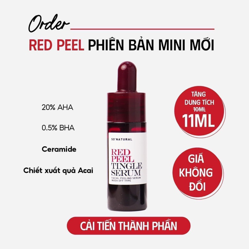 Tinh Chất Peel Da Red Peel So’Natural | Shopee Việt Nam