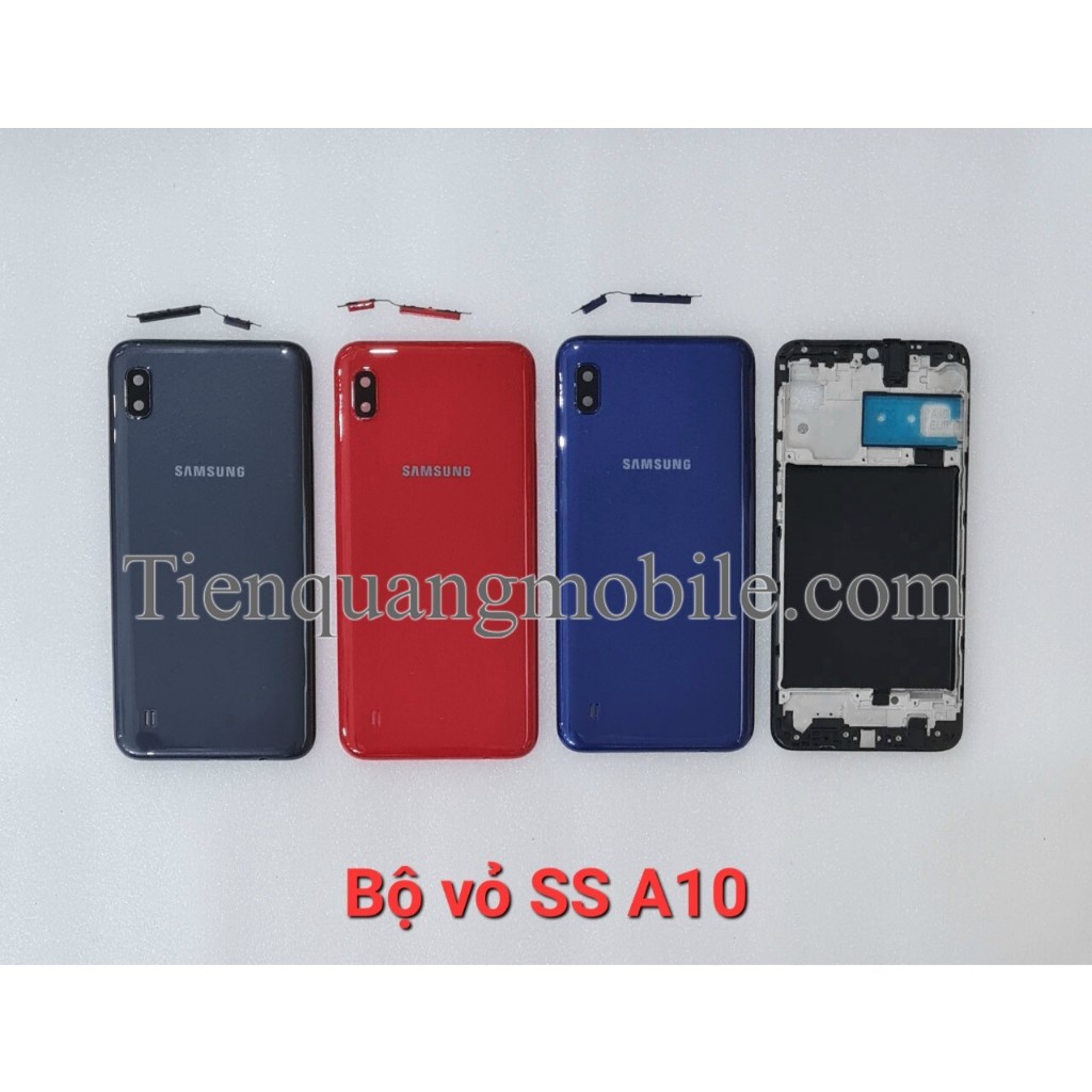 Bộ Vỏ Samsung A10 (gồm vỏ, khung xương, nút bấm, kính cam, khe sim ...