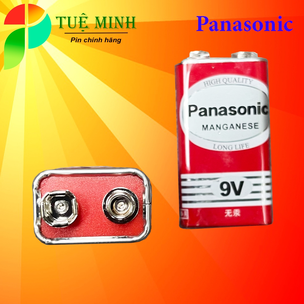 Pin 9V, Pin vuông panasonic 6F22 chuyên dùng cho Micro | Shopee Việt Nam