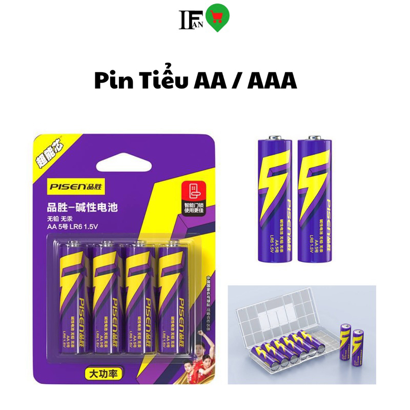 Pin Tiểu Pisen Tiểu AA5 /AAA7 Chính Hãng Chất Lượng | Shopee Việt Nam