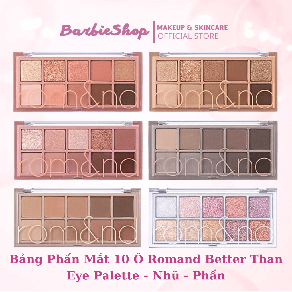 Bảng Phấn Mắt 10 Ô Romand Better Than Eye Palette [00 - 01 - 02 - 03 ...