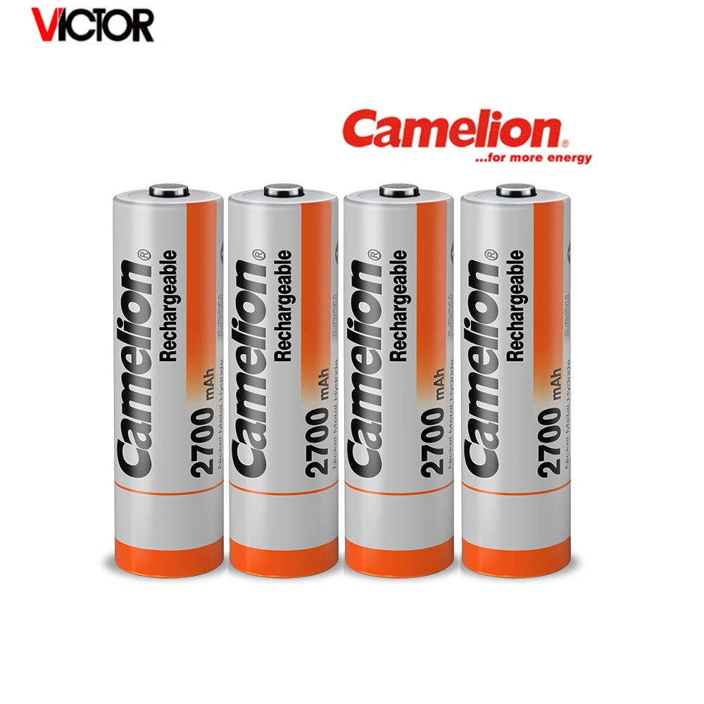 Bộ 04 viên pin sạc AA Camelion, pin AA 2700mAh - mẫu mới, hàng chuẩn ...