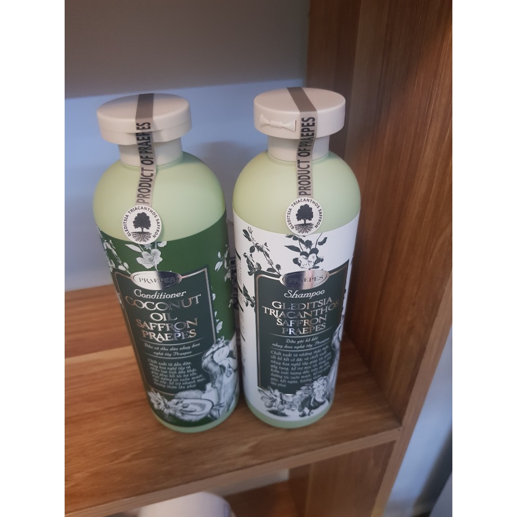 PRAEPES Dầu gội xả thảo mộc hoa nhụy tây giảm rụng tóc, ngăn gàu ...