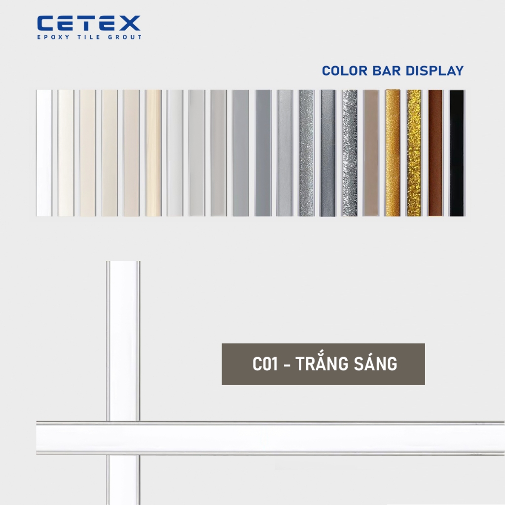 Keo chít mạch 2 thành phần, keo chà ron gạch epoxy chống thấm bám bẩn ...