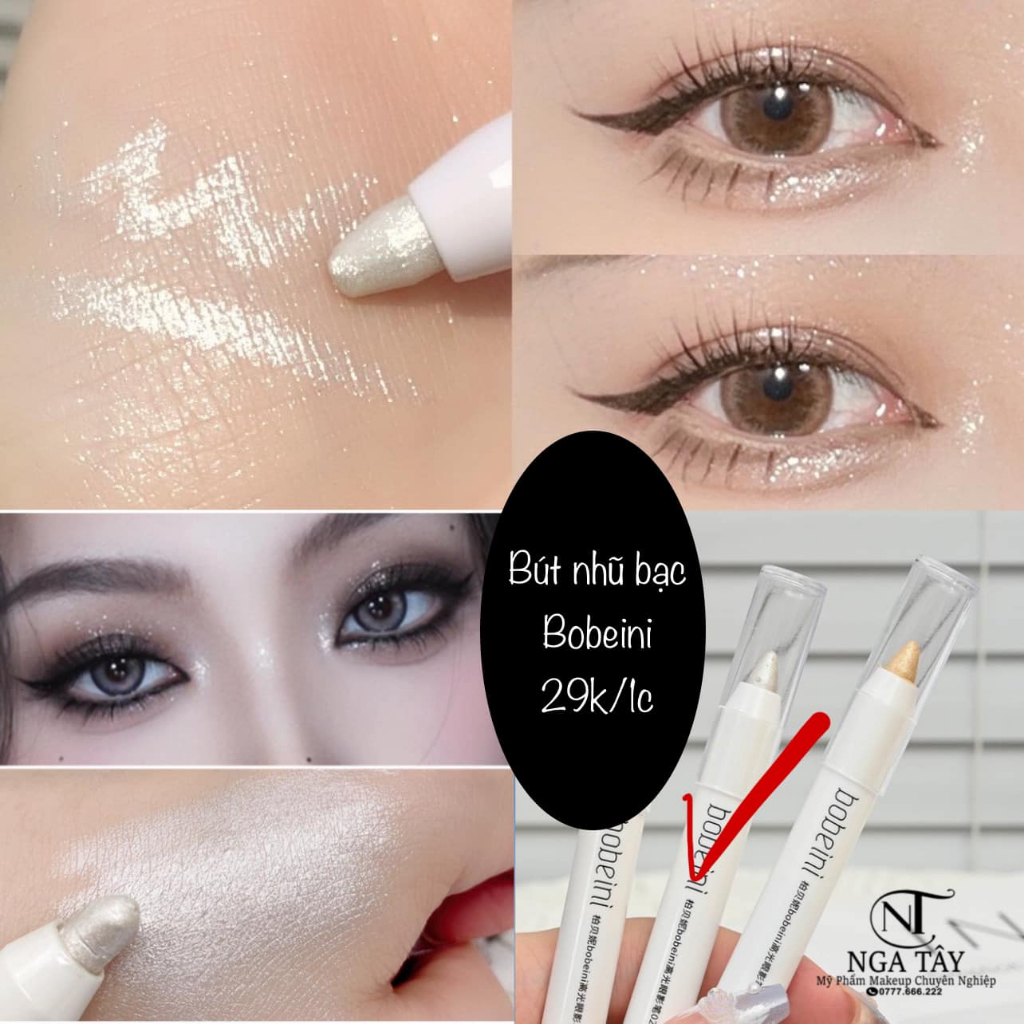 Bút Nhũ Mắt Kiêm Highlight Bobeini ~ Hiệu Ứng Ngân Hà Long Lanh Dễ Dùng ...