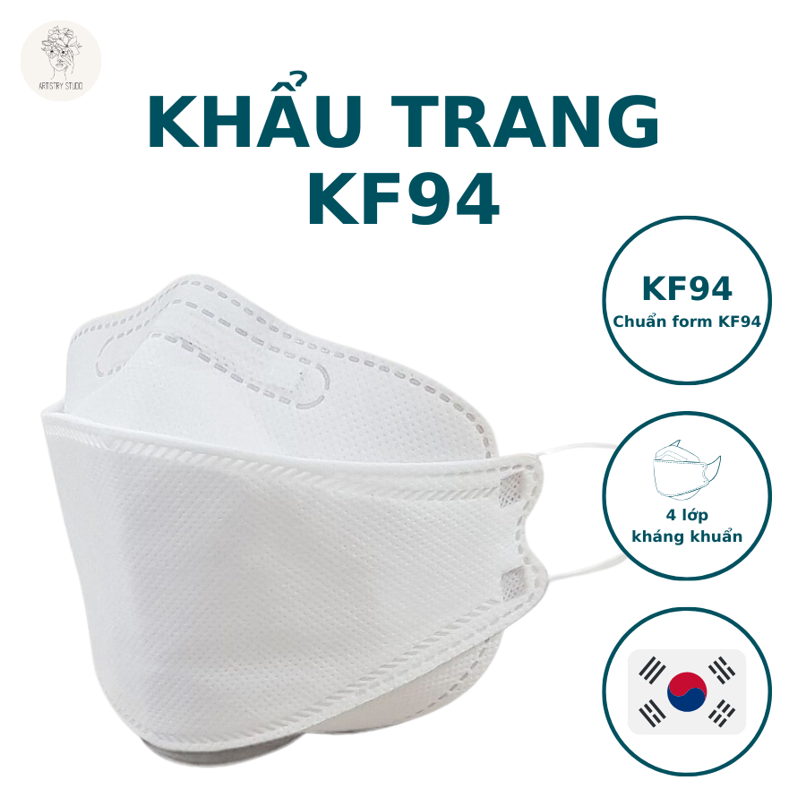 [SET 50 CÁI] Khẩu trang 4 lớp kháng khuẩn KF94 MASK, kiểu dáng 4D Hàn ...