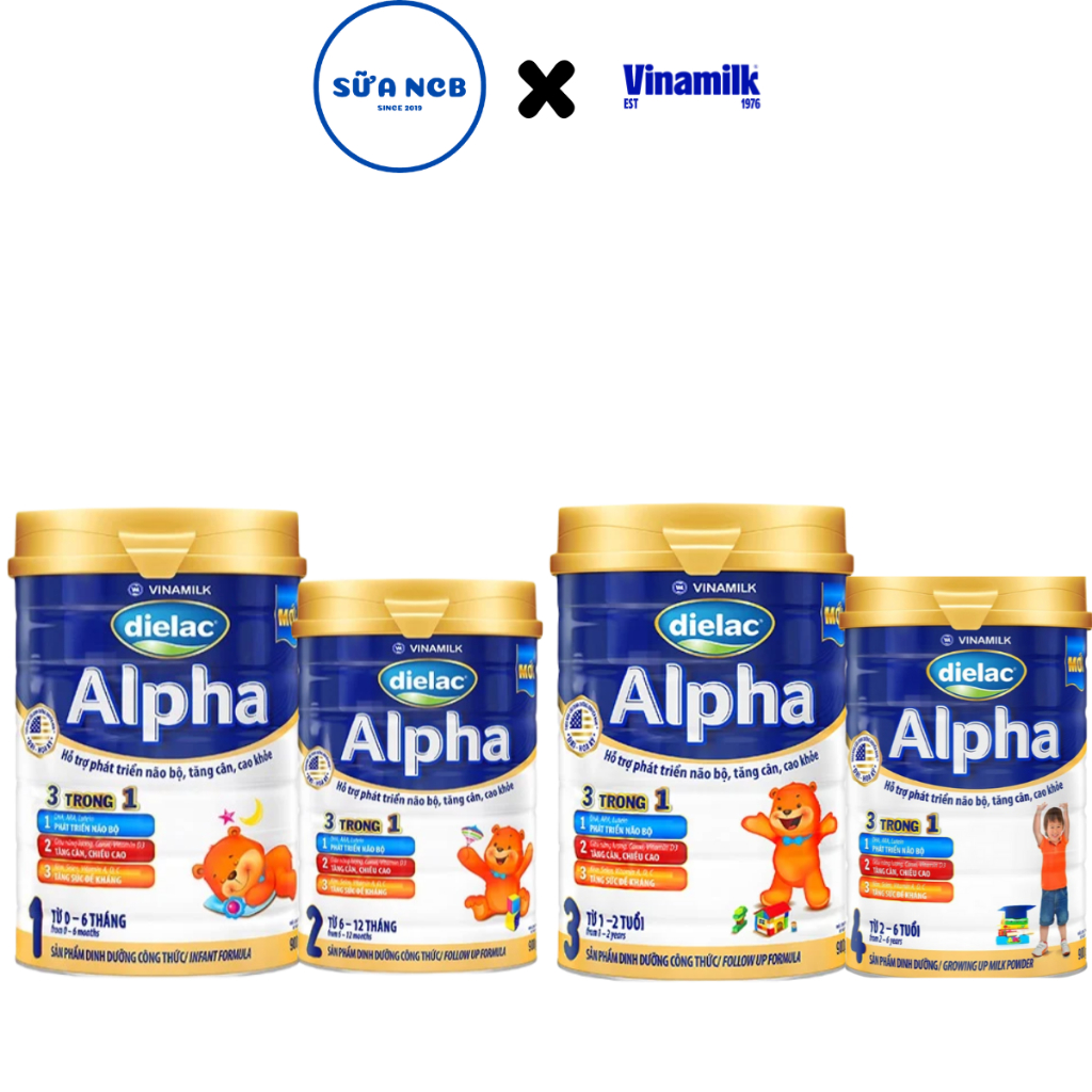[Chính Hãng] Sữa bột Dielac Alpha chính hãng Vinamilk - đủ số 1, 2, 3, 4 - Phát Triển Toàn Diện ...