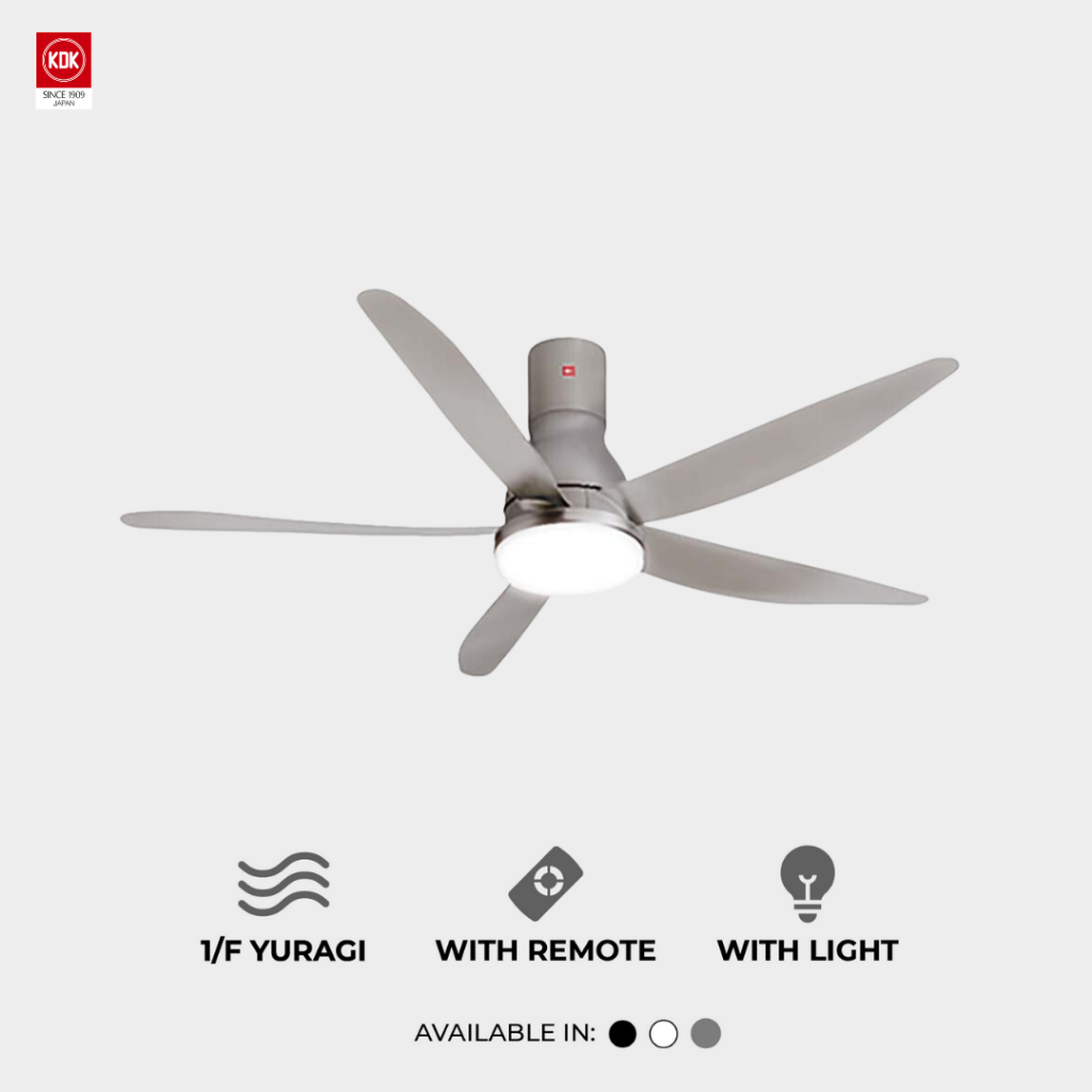 Quạt trần đèn LED KDK U60FW sang trọng động cơ DC tiết kiệm điện, gió ...