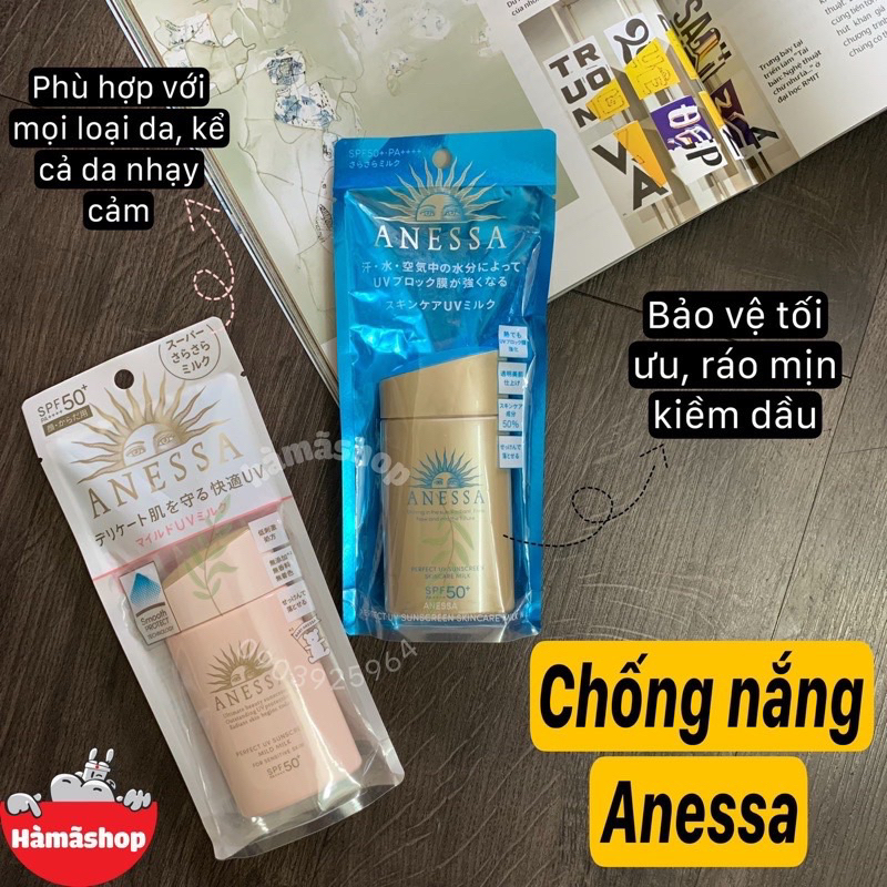 KEM CHỐNG NẮNG ANESSA SHISEIDO PERFECT UV SUNSCREEN SKINCARE MILK SPF 50+ PA++++ 60 ML NỘI ĐỊA ...