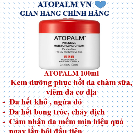 [ATOPALM date 2027] Kem dưỡng viêm da cơ địa chàm sữa Atopalm dung tích ...