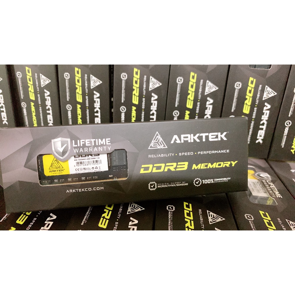 Ram PC Glowy/Arktek 8GB DDR3 -1600Mhz - Chính hãng bảo hành 3 năm | Shopee Việt Nam