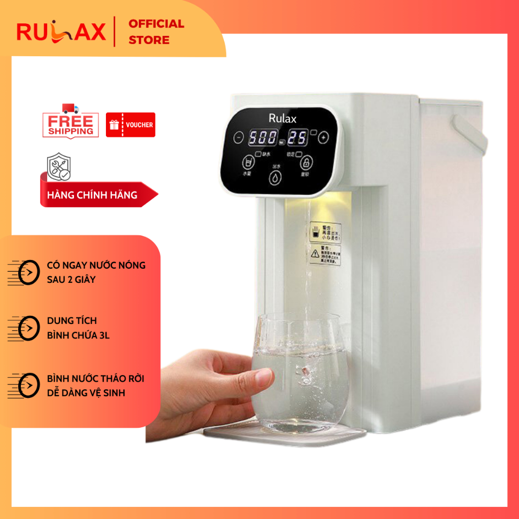 Máy Làm Nóng Nước Siêu Tốc Tức Thời Sau 3s Thương Hiệu Rulax, Đun Nước ...