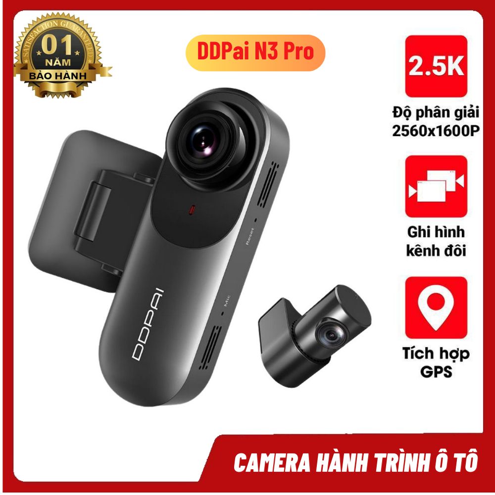 Camera Hành Trình Ô tô DDPai mini pro / N3 Pro GPS Độ phân giải 1600P ...