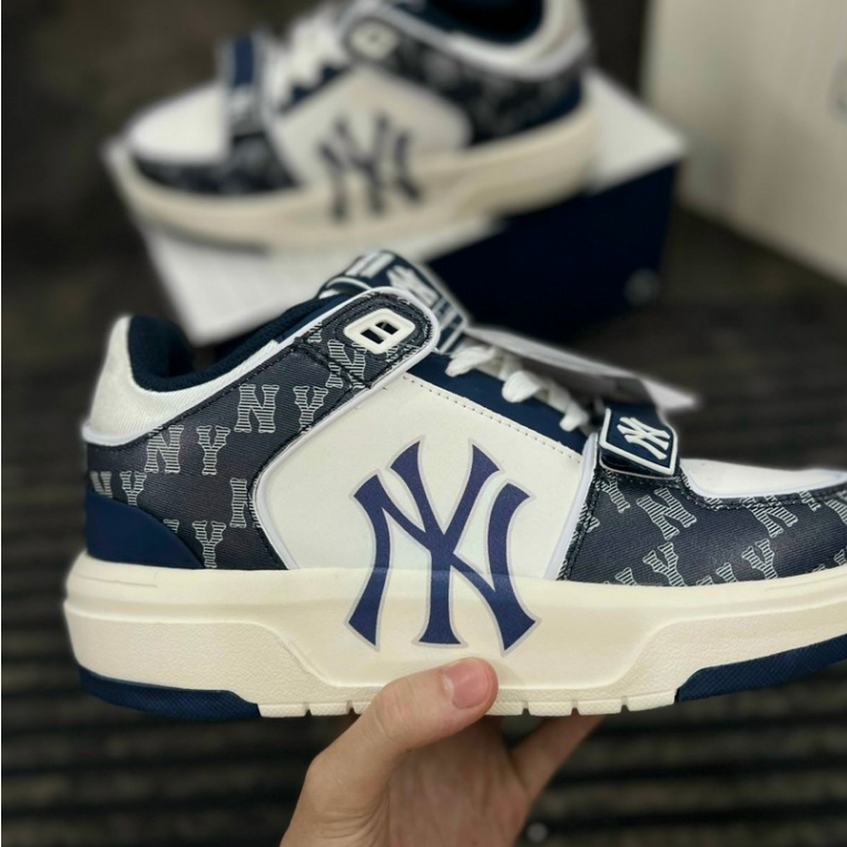 Giày MLB Chunky Nam Nữ Cao Cấp, Giầy NY Đen, NY Xanh, NY Trắng, B Kem ...
