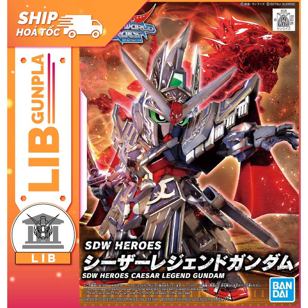 Mô hình lắp ráp Gundam SD WH World Heroes Caesar Legend Gundam | Shopee Việt Nam
