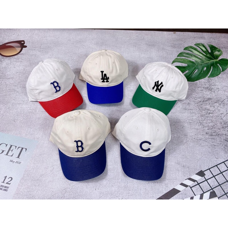 Mũ MLB Chính Hãng Full Box Tag Basic color unstructured ball cap New ...