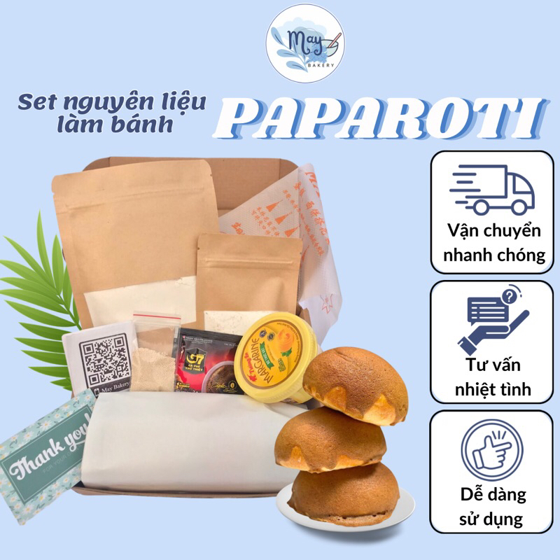 SET Nguyên liệu làm bánh PAPAROTI tại nhà, CÓ VIDEO HƯỚNG DẪN CỤ THỂ ...