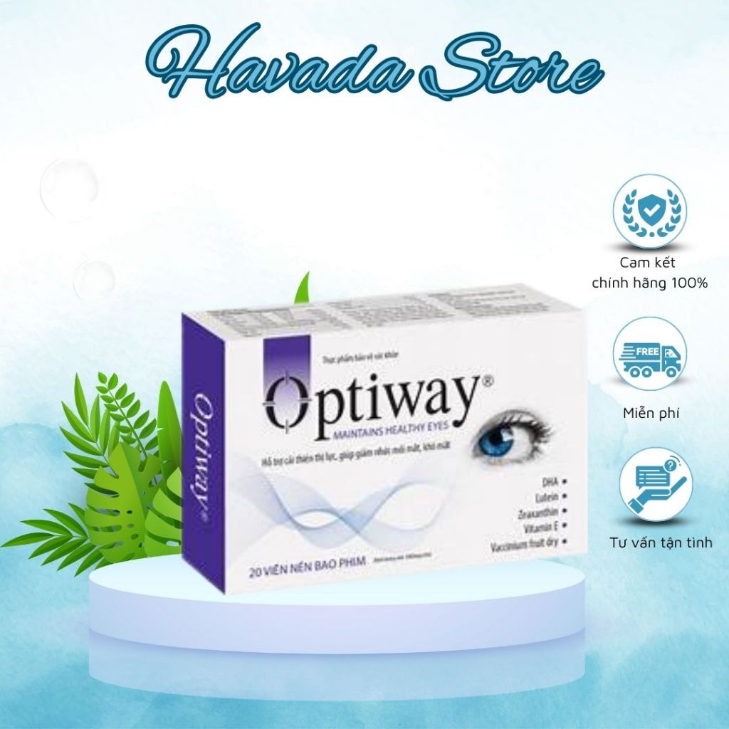 Viên uống bổ mắt Optiway giúp tăng cường thị lực giảm nhức mỏi mắt ...