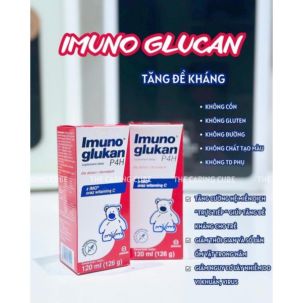 Siro Kan Imunoglukan P4H Pleuran hỗ trợ tăng cường đề kháng ở trẻ em ...