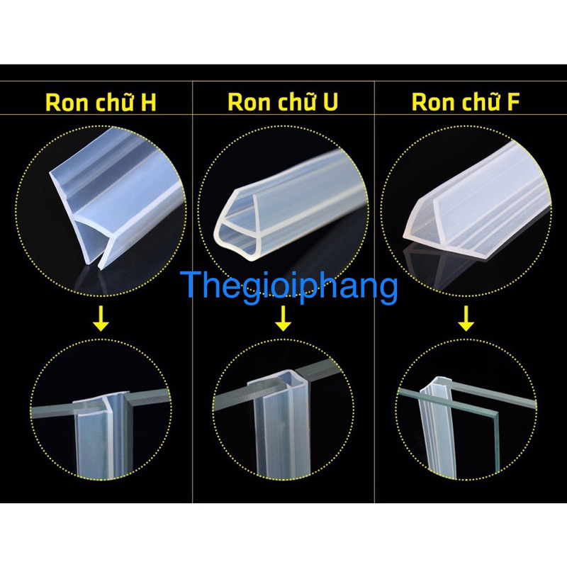 1 Mét Ron Silicon Nẹp Cửa Kính Chuyên Dụng nhiều kích thước | Shopee ...