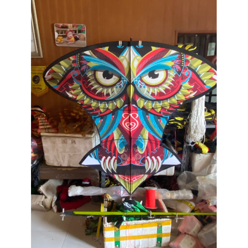 Đồ tự làm diều mắt cú 2m cacbon đầy đủ đồ làm về cho mọi người lên ...