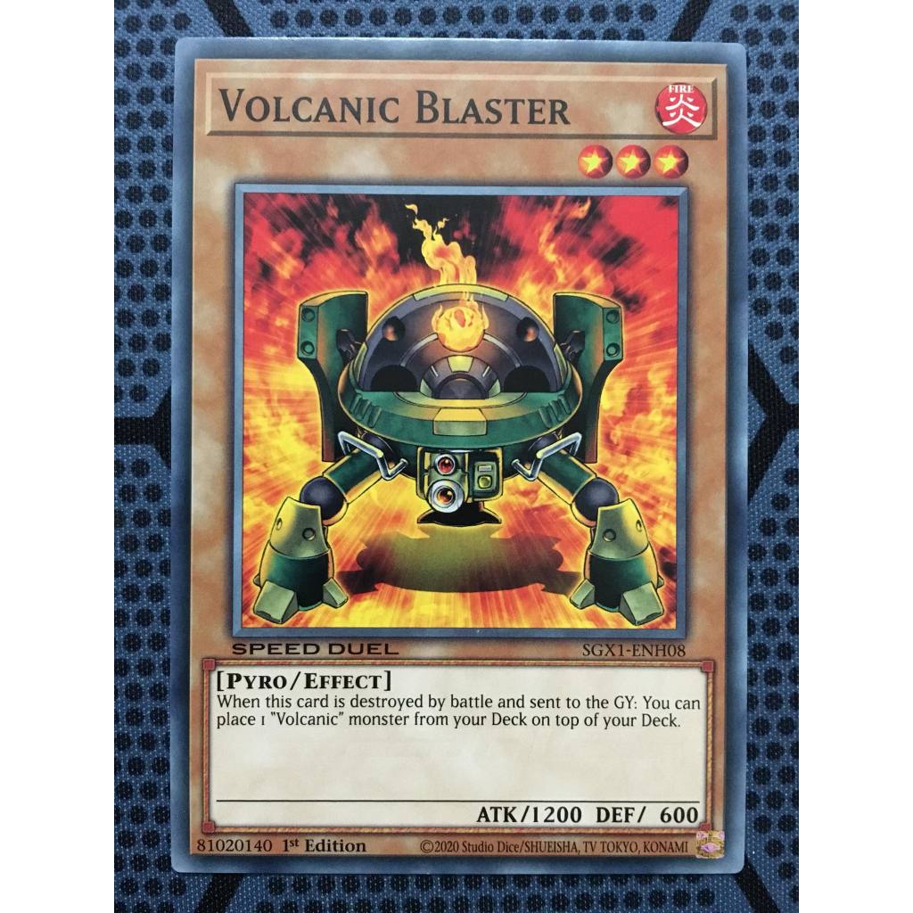 Bài yugioh speed duel - Volcanic Blaster - SGX1-ENH08 - Common 1st ...