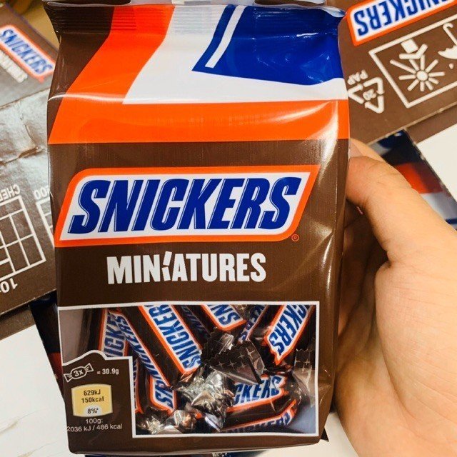 KẸO SOCOLA ĐẬU PHỘNG SNICKERS MINIATURES 150G | Shopee Việt Nam