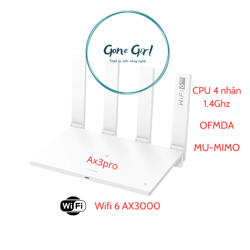 Bộ phát wifi 6 Huawei AX3PRO, Mesh wifi Ax3000 nhỏ gọn | Shopee Việt Nam