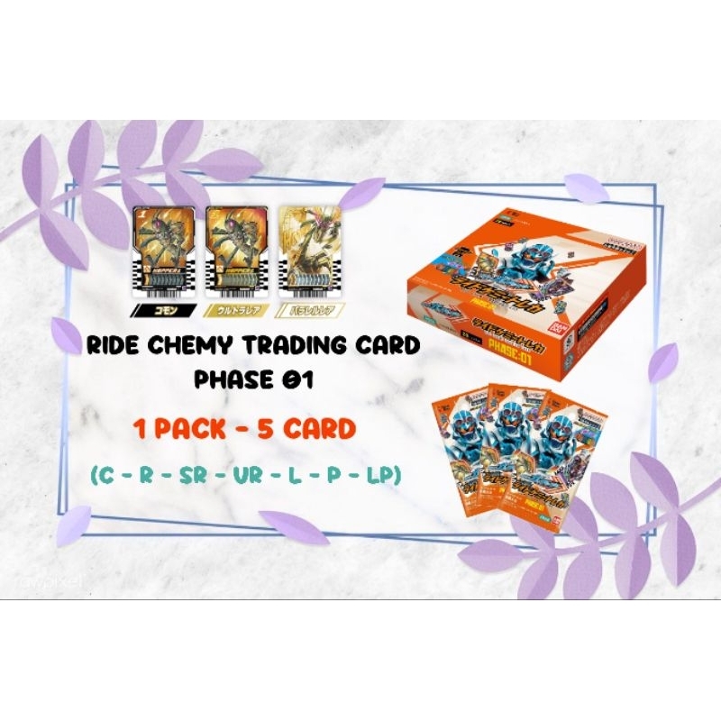 KAMEN RIDER GOTCHARD - RIDE CHEMY TRADING CARD PHASE 01 | Shopee Việt Nam