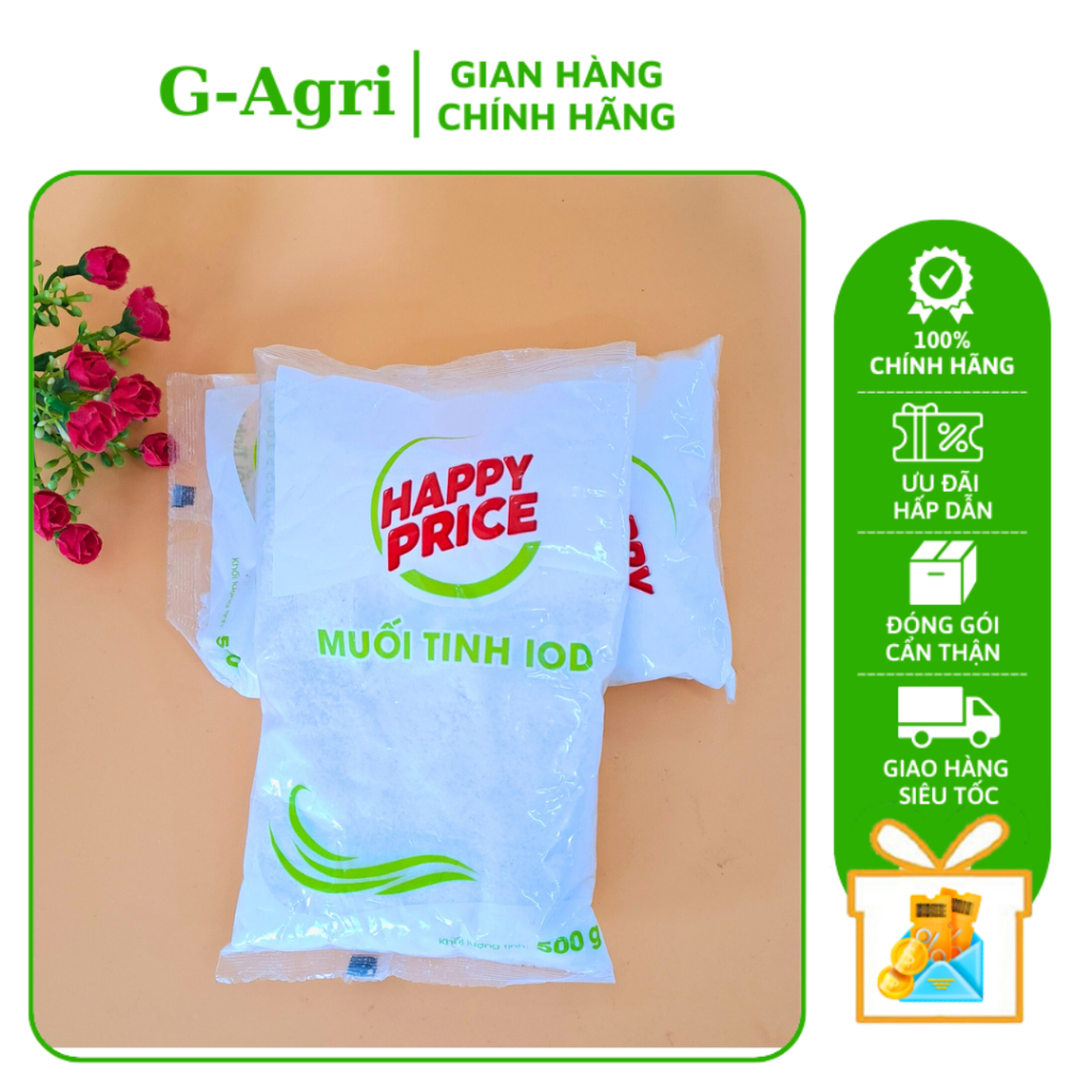 Muối Tinh I-Ot Happy Price 500G Dùng Cho Phòng Bệnh, Chữa Bệnh Bướu Cổ Và Các Rối Loạn Do Thiếu ...