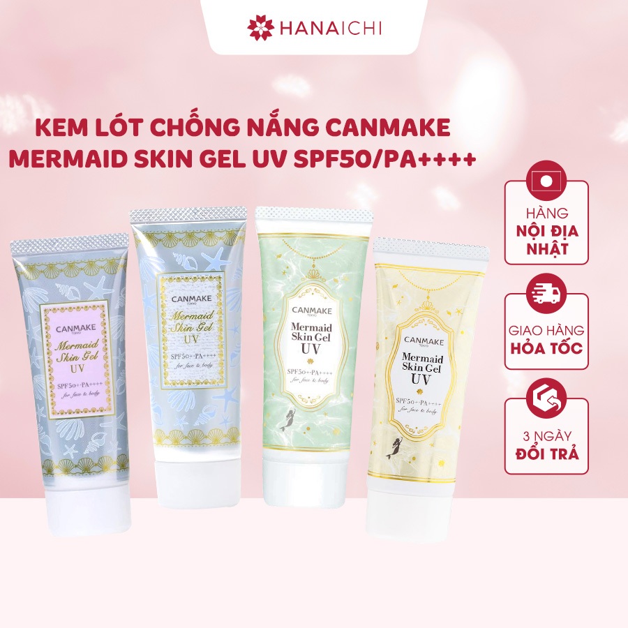 Kem lót chống nắng Canmake Mermaid Skin Gel UV SPF50+ PA++++ 40g - Nội địa Nhật | Shopee Việt Nam