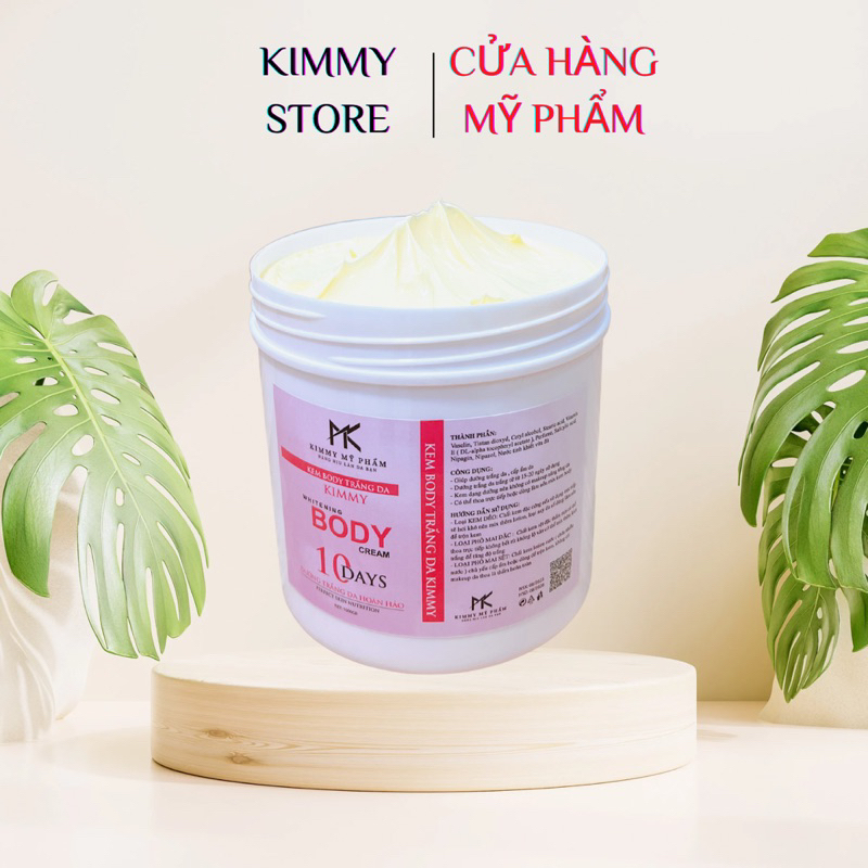 Kem body trắng da Kimmy - whitening body cream hộp 1000g kem nền ...