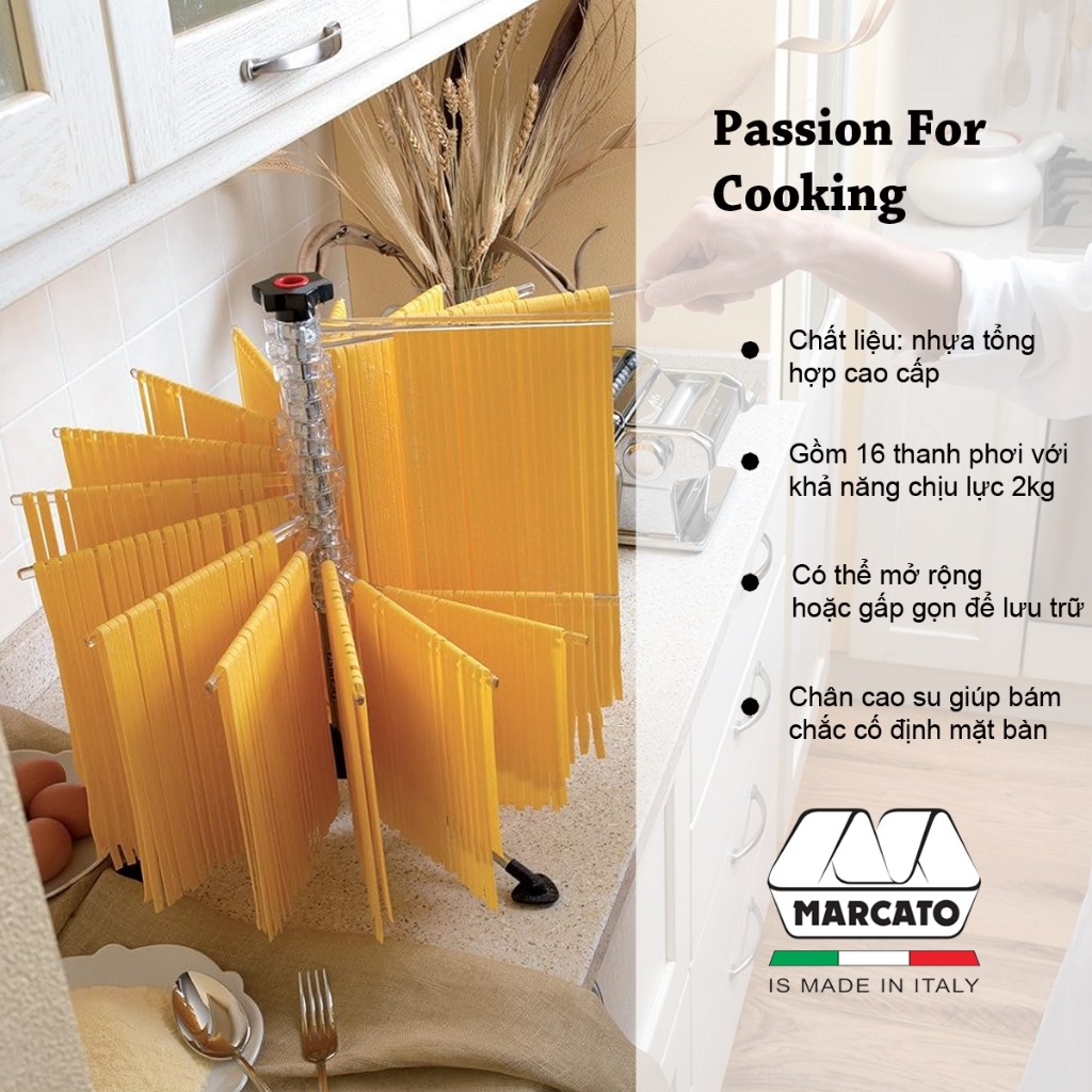 Kệ Phơi Mì Ý Và Pasta Marcato Tacapasta Xuất Xứ Ý | Shopee Việt Nam