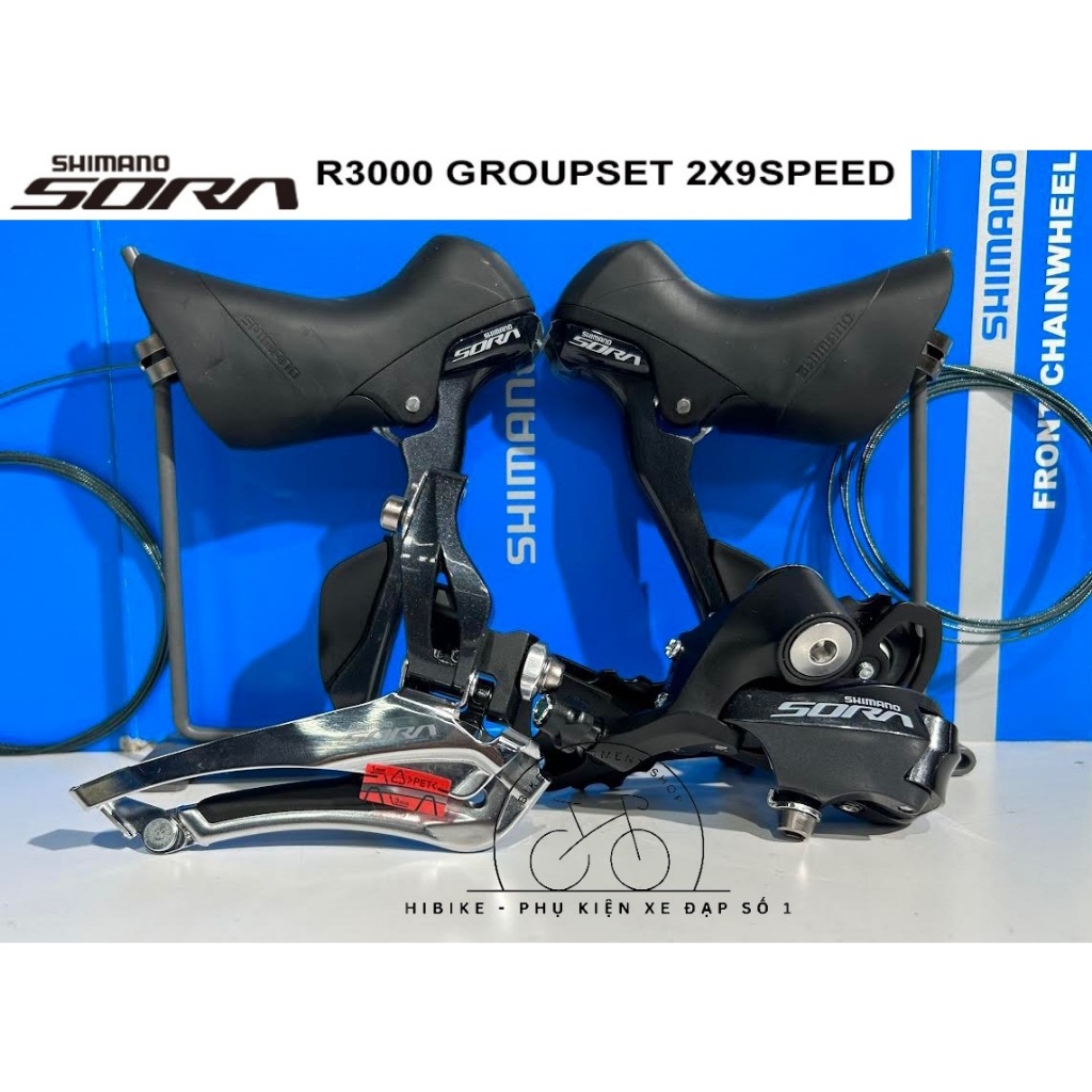 BỘ GROUP SET SHIMANO SORA 3 MÓN TAY ĐỀ LẮC + CỦ ĐỀ + SANG DĨA - SHIMANO ...