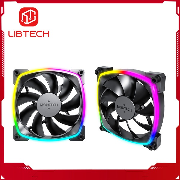 Quạt/Fan thổi cho vỏ máy vi tính AX 120 PWM Montech | Black | Shopee ...