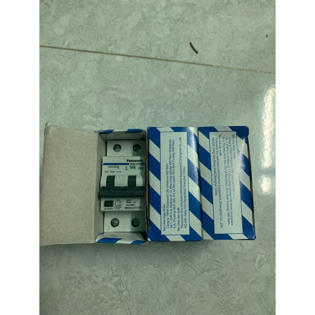 BDE-63R C63 CB Chống Giật Panasonic RCBO 1P+N 63A BBDE26331CNV | Shopee ...