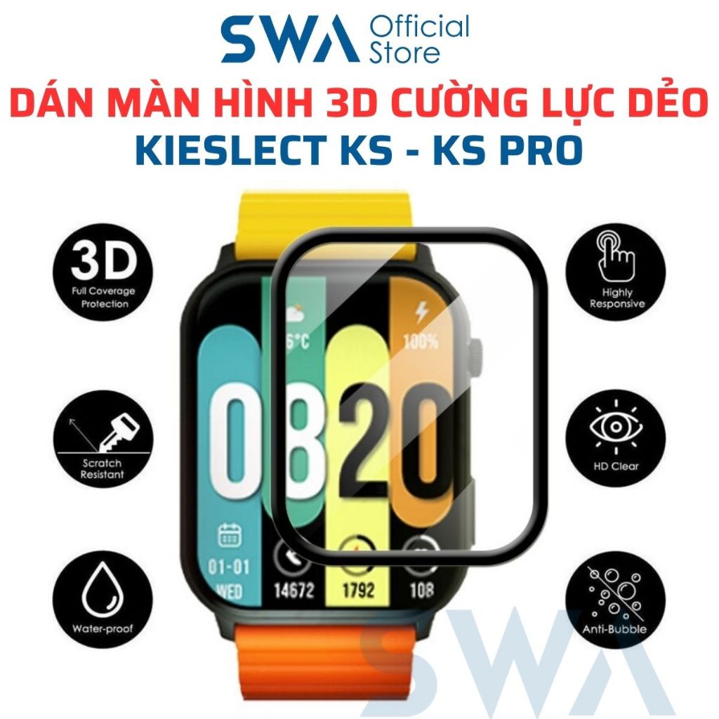 Dán Màn Hình Cường Lực Dẻo 3D đồng hồ KIESLECT KS KS2 KS Pro KSPro mini ...