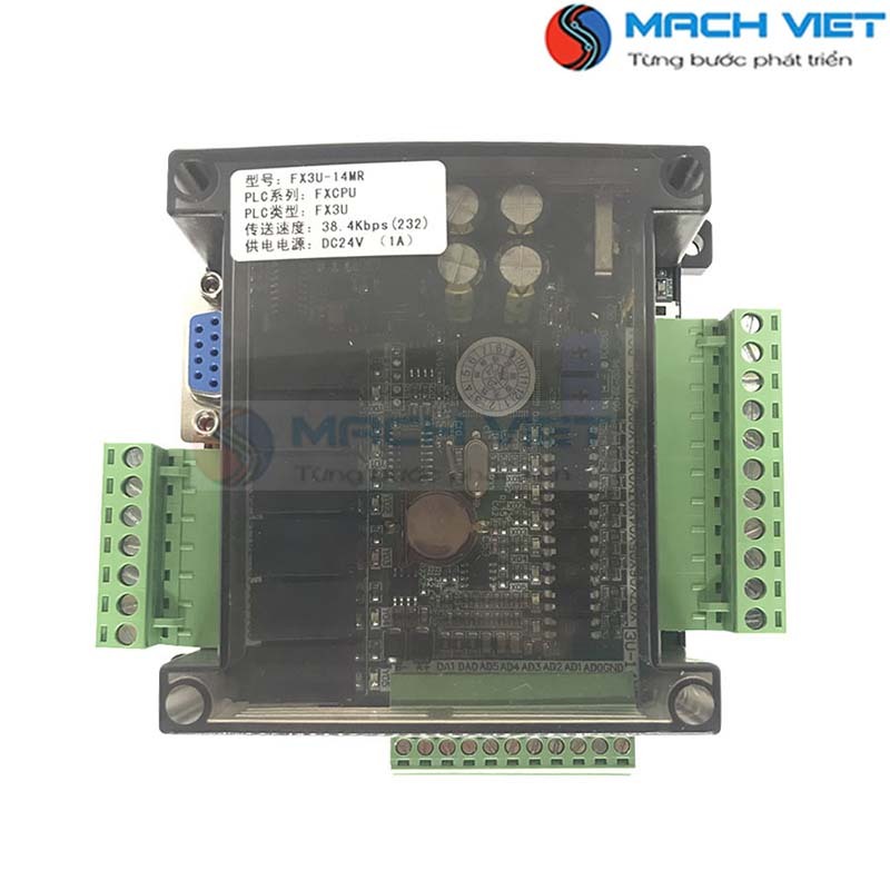 Board PLC lập trình FX3U-14MR / 14MT có analog 6AD-2DA, RS485, RTC ...