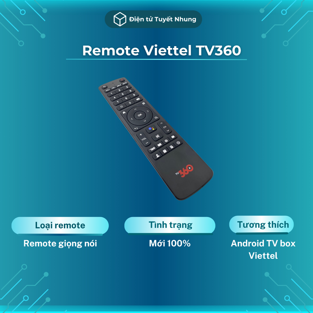 Remote Viettel TV360 Mới 100%, Có Giọng Nói - Điều Khiển Viettel Tặng ...