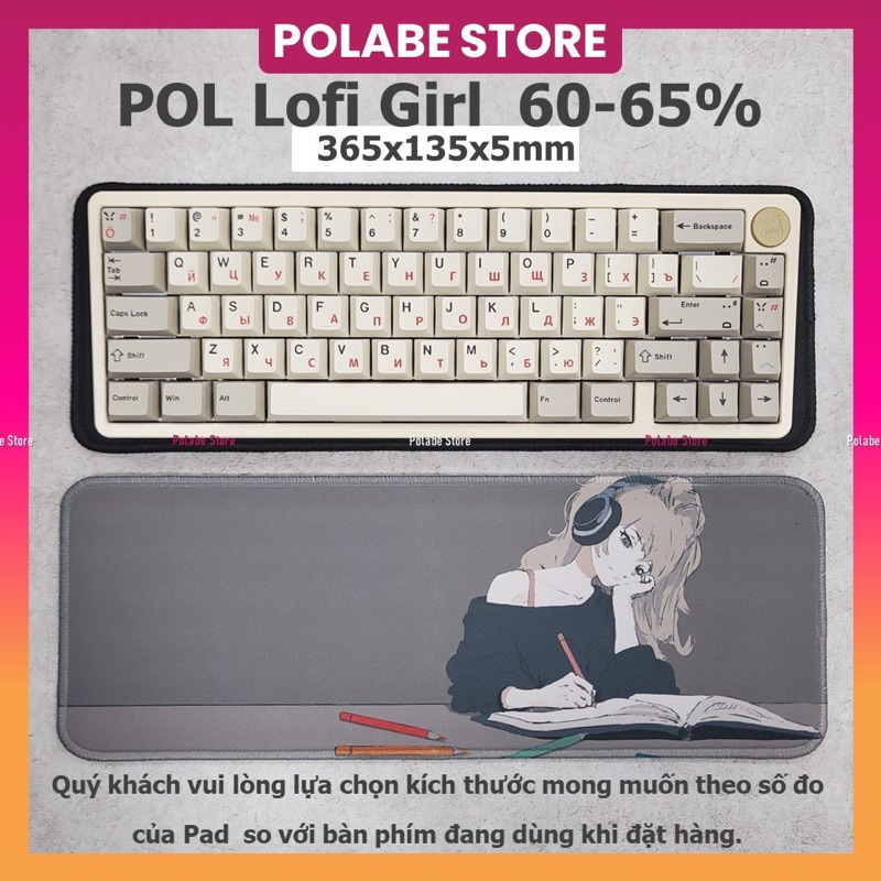 Keyboardmat 5mm POL miếng lót bàn phím POL hàng chính hãng Keyboard Pad ...