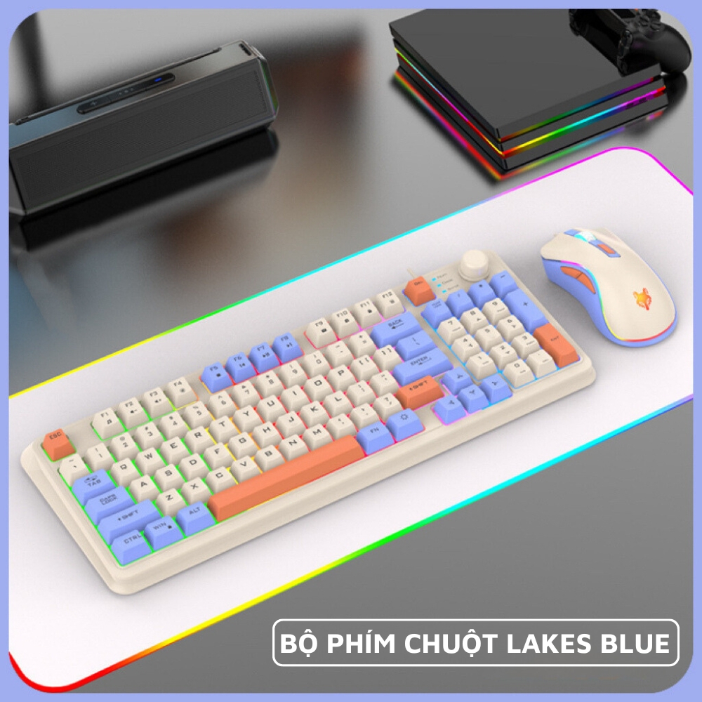 Bàn Phím Máy Tính Giả Cơ Gaming K82 LED LIGHT 7 Màu Cực Đẹp Gõ Cực Đã Dùng Chơi Game, Văn Phòng ...