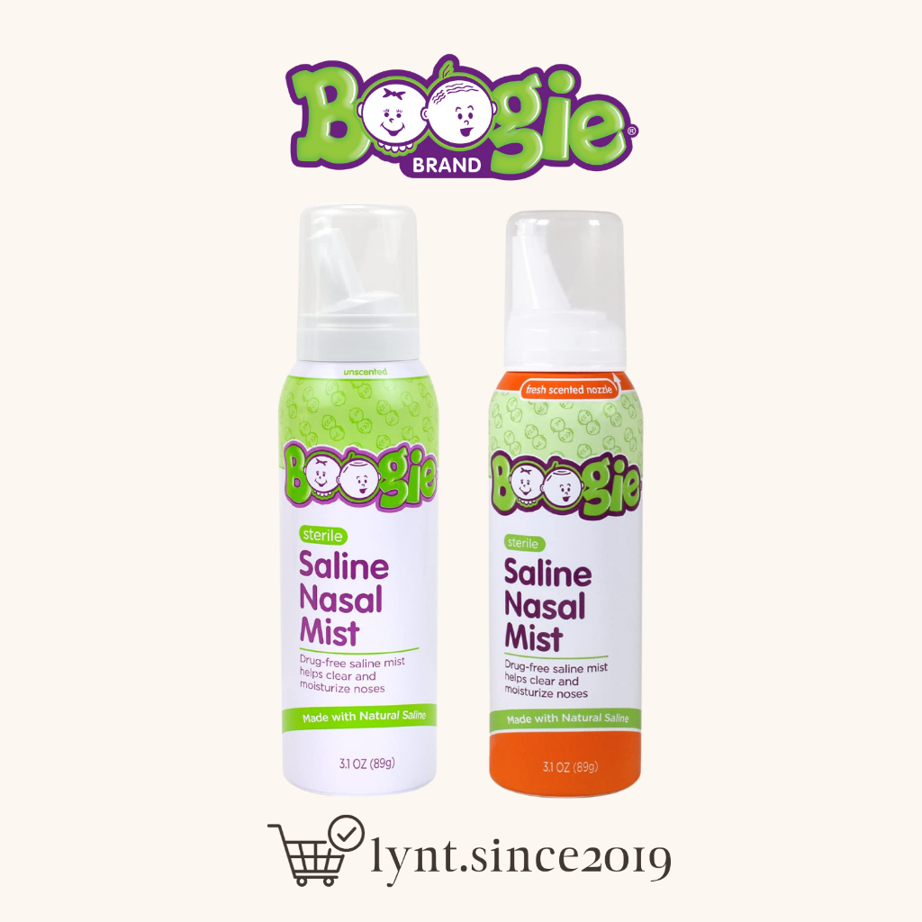 [Hàng Mỹ] Xịt mũi vô trùng Boogie Mist Sterile Saline Nasal Spray 89g ...