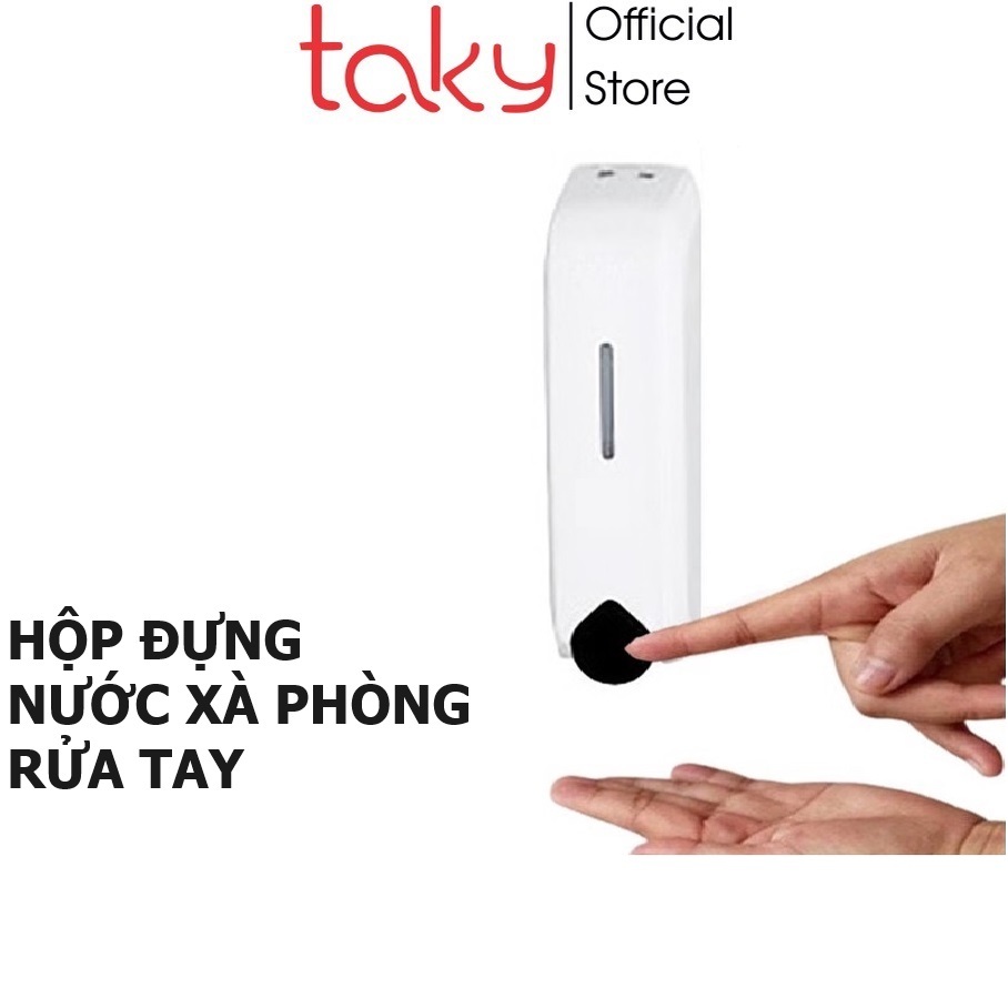 Hộp Đựng Nước Rửa Tay - Taky, Treo Tường Cao Cấp, Nút Bấm Nhẹ, Êm Ái ...